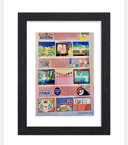 Vintage Framed Print Ad Wall Art 11x14 Nintendo Pokemon Channel ...