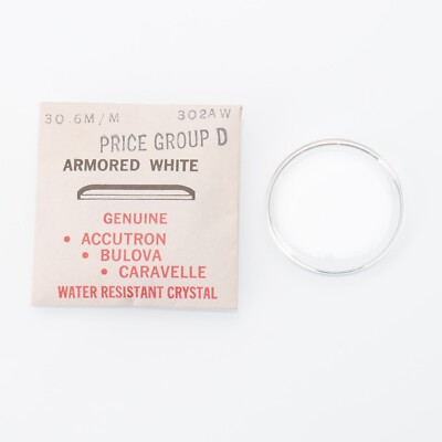 Original Genuine Bulova 302AW Acrylic Clear Crystal 30.6mm Watch Part ...