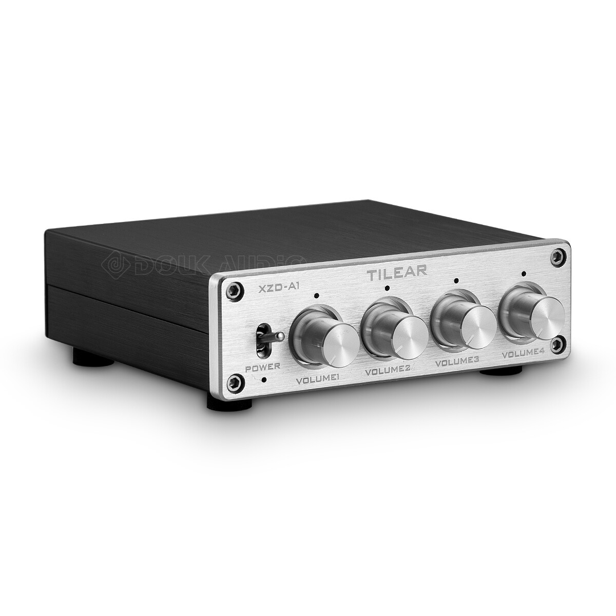 1-IN-4-OUT Analog Audio Splitter with Volume Control Switch Selector ...