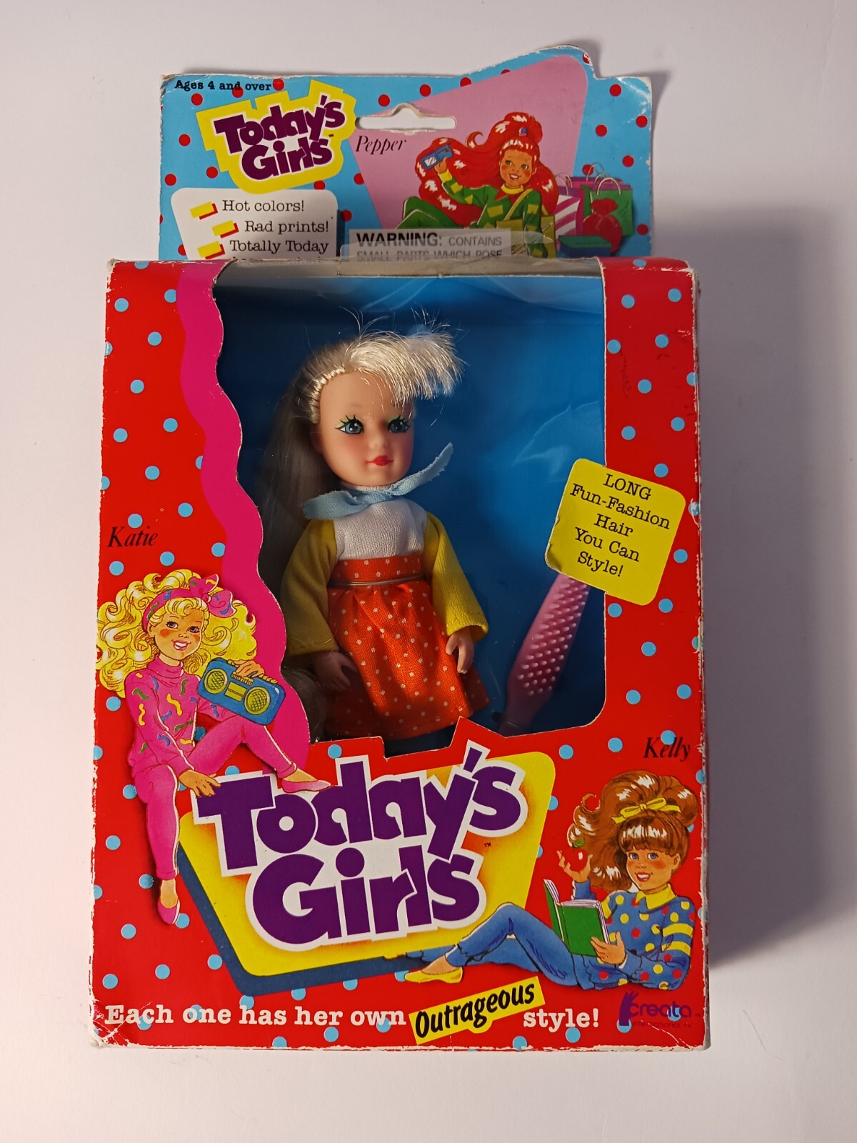 Creata Today's Girls Katie Doll 1987 Red Orange Hair Outrageous Style ...