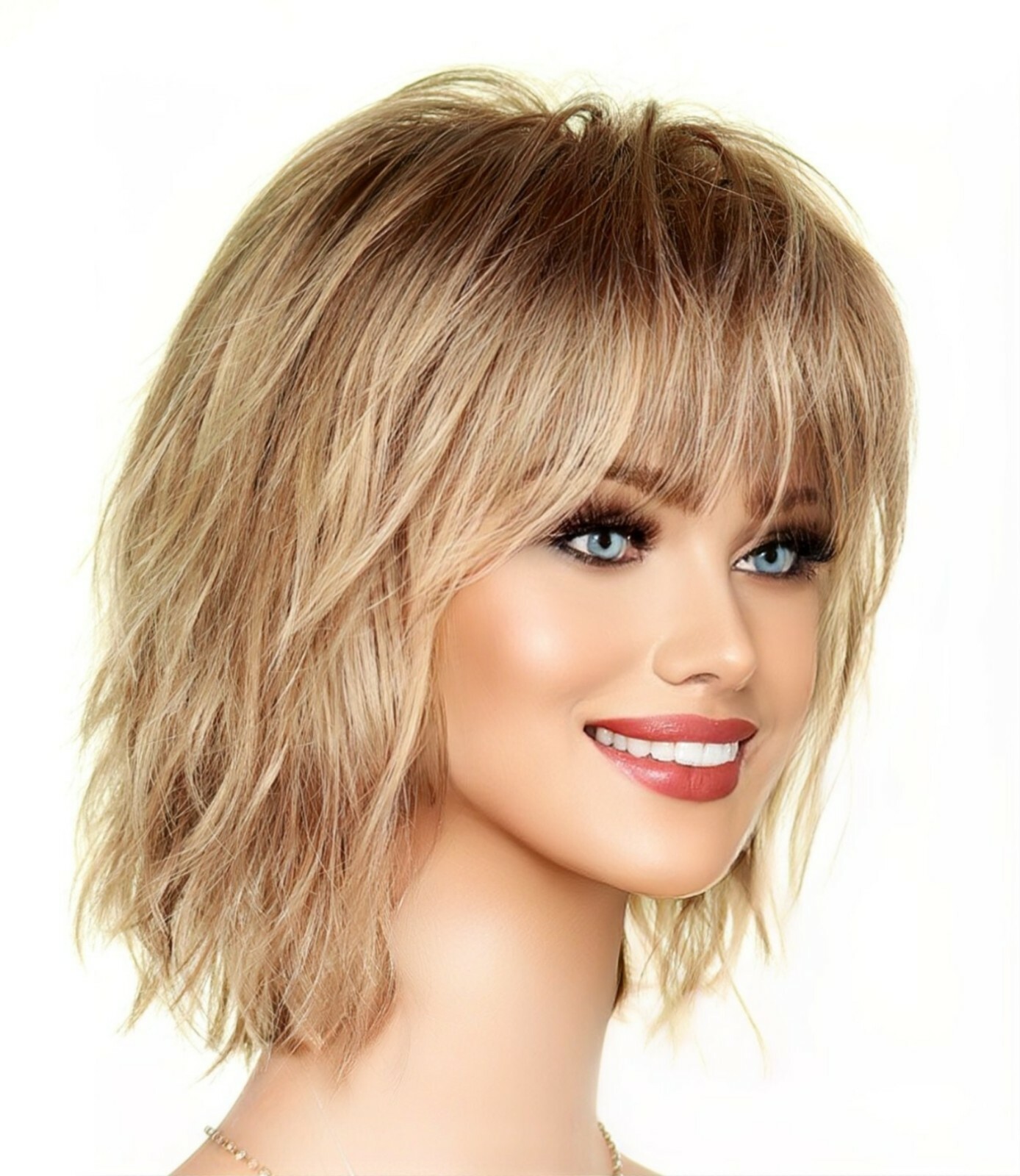 Jones | Classique | Estetica Wigs | Short Choppy Texturized Waves ...