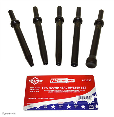 ROUND HEAD RIVETER SET – air hammer rivet setter tool – Mayhew USA ...