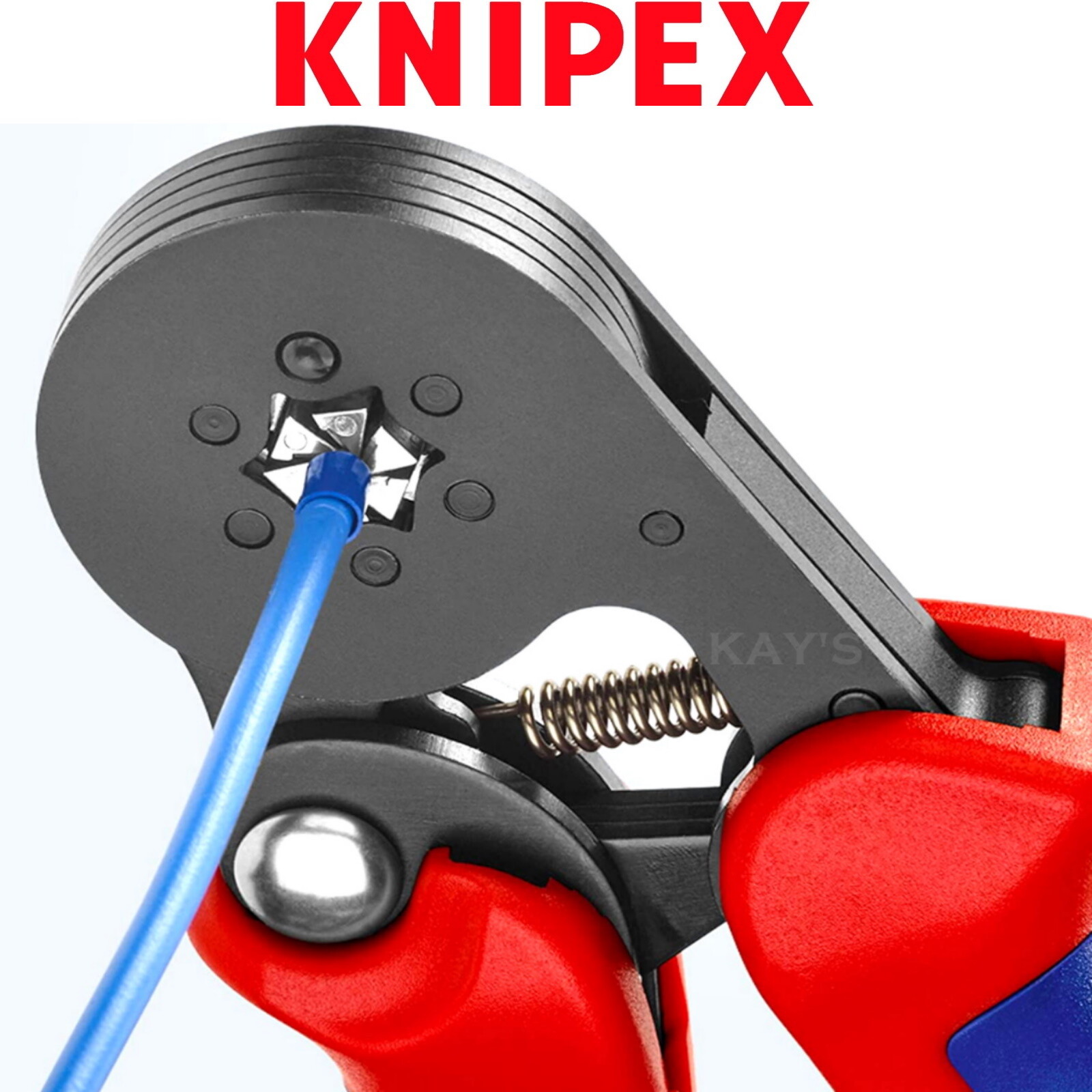 Knipex Crimping Pliers 180mm Self Adjusting For Wire End Sleeves ...