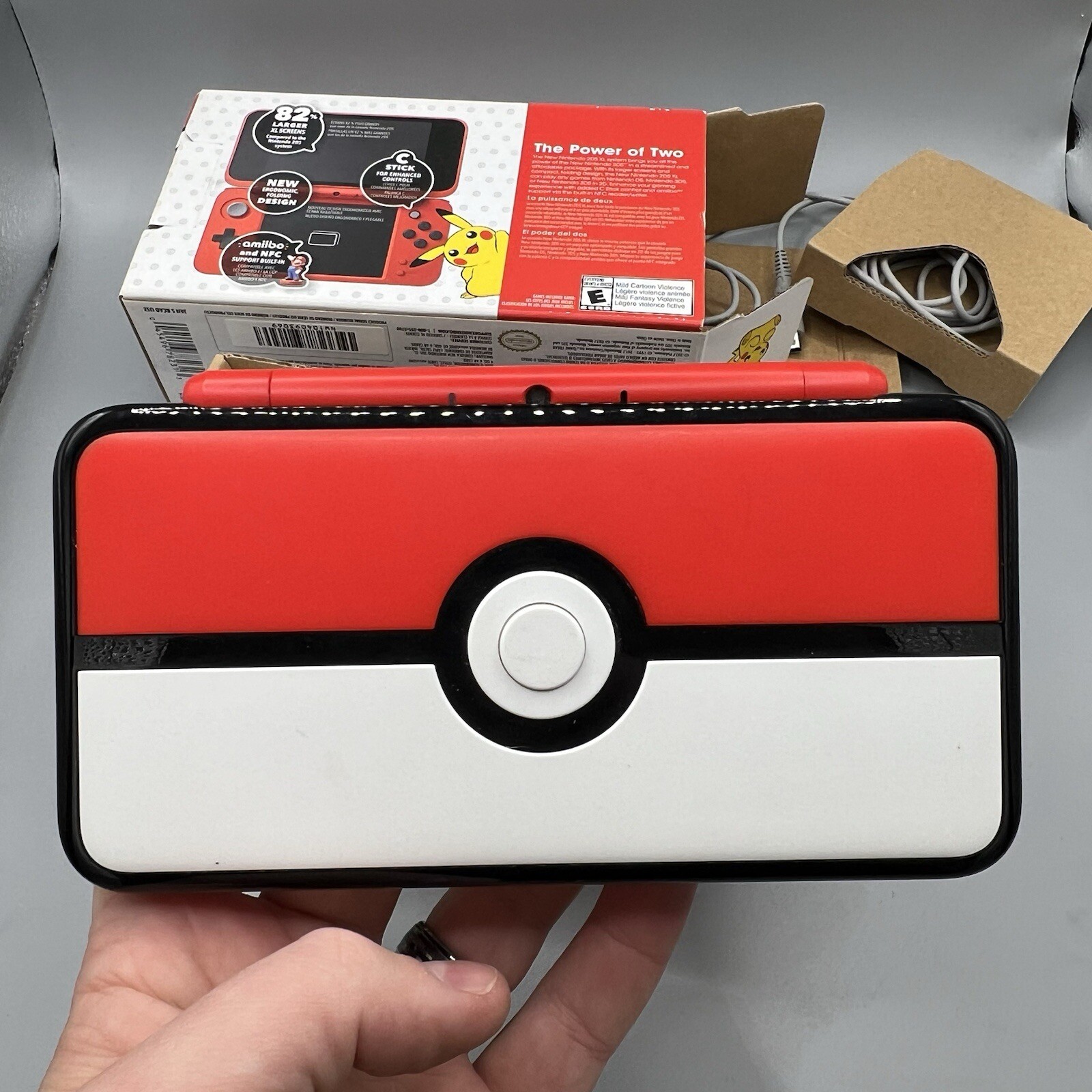 2017 NINTENDO NEW 2DS XL POKE BALL EDITION HANDHELD CONSOLE TESTED ...