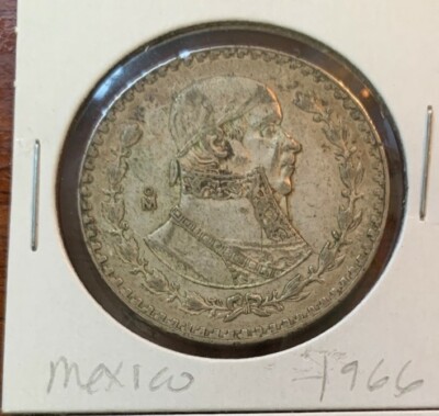 1966 - Mexico One Peso Coin - Stunning Silver Mexican Round | eBay