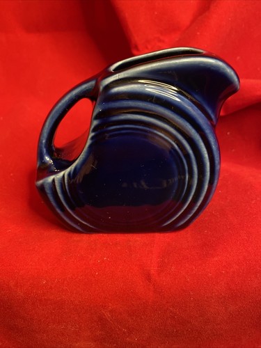 Tiny Cobalt blue Fiesta ware milk pitcher- great condition-4 INCH | eBay