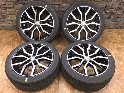 18" 18 Inch Audi S Line Replacement Machine Black Wheels Rims 18x8.0 ...