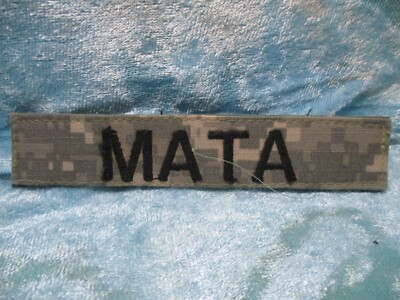 Name Tag Military Patch MATA | eBay