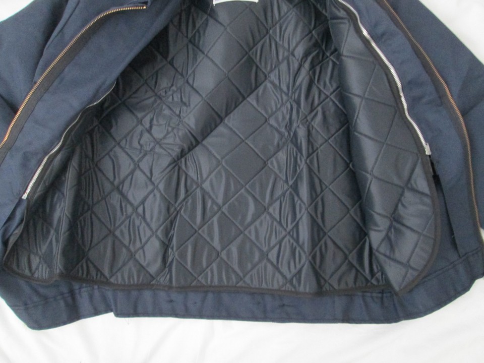 Men uniform Jacket Coat IKE Work mechanic lined Navy Blue Green Small ...