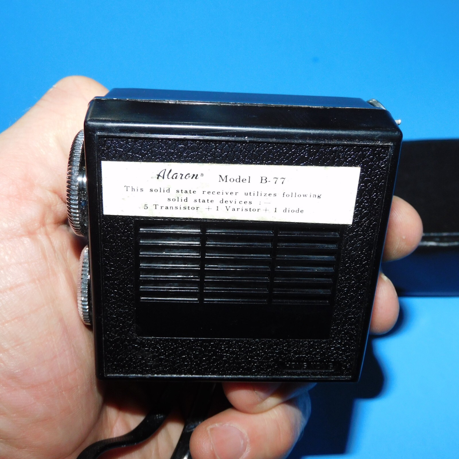 1960'S ALARON MODEL B-77 SOLID STATE RADIO w/ CASE & PAPERWORK!!!! | eBay