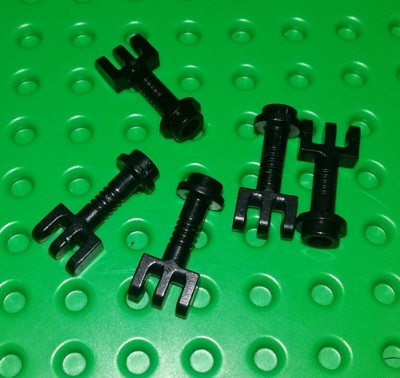 Lego Black Levers Fork - 3 Prong Lever Space 1x2 Brick - 5 pieces ...
