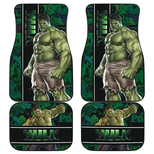 Hulk Car Floor Mats Marvel Superhero Auto Decor Gift For Comic Book ...