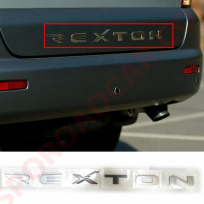 Rear Trunk REXTON Logo Emblem for OEM Parts Ssangyong 2006-2012 Rexton ...
