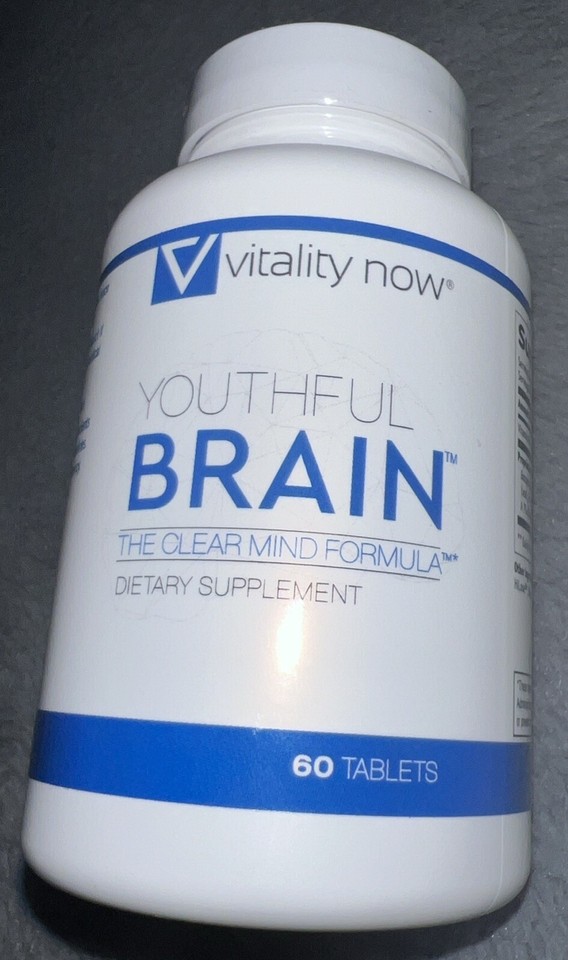 Vitality Now Youthful Brain The Clear Mind Formula 60 Tablets - New ...