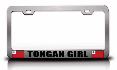 TONGAN GIRL Flag License Plate Frame-CAN PERSONALIZE | eBay