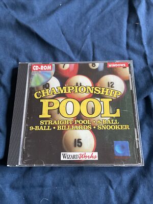 Championship Pool Wizard Works Windows PC CD-ROM 1993 Excellent | eBay