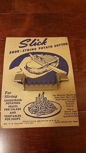 NEW Vintage SLICK Shoe String Potato French Fry Cutter Knife Tool ...