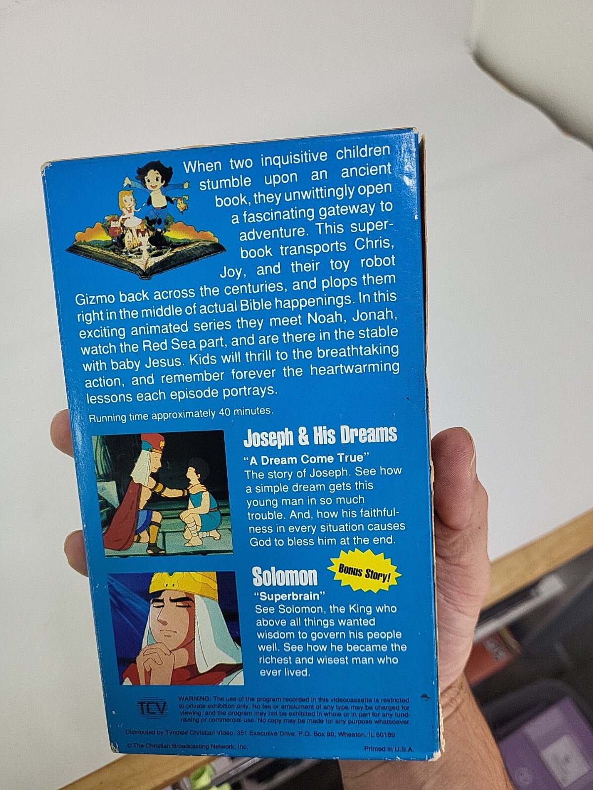 Superbook Video Bible: Joseph and His Dreams VHS Volume 6 Christian ...