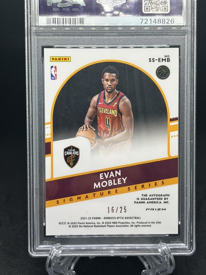 2021-22 Donruss Optic Evan Mobley Pink Prizm Rookie Autograph Auto /25 ...