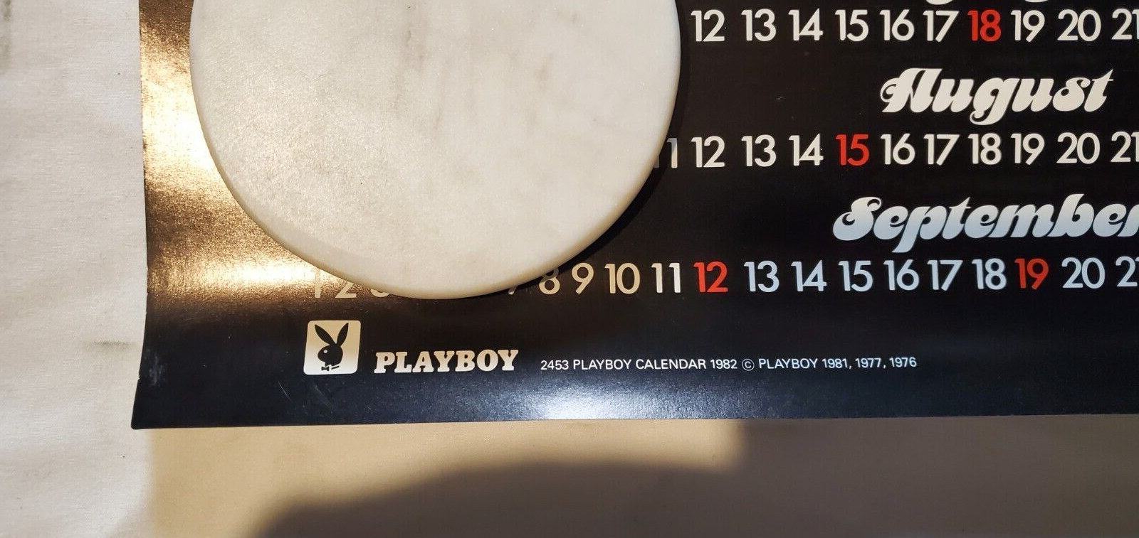 PLAYBOY 1982 Calendar & Poster, Rolled LARGE VERSION 27x39, RARE, NM | eBay