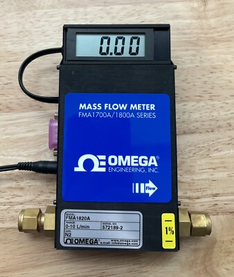 Omega Mass Flowmeter FMA 1700A/1800A Series FMA1820A 0-10 L/min | eBay