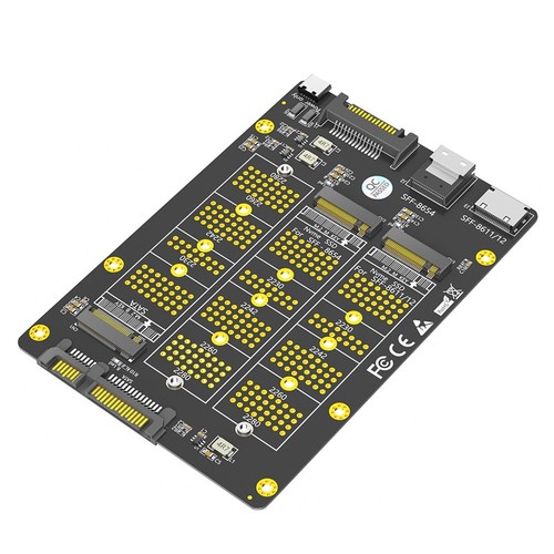 Adaptateur SSD NVMe M.2 (NGFF)/SSD -Bus Vers SFF-8611/8612 8654 et W4A2 ...