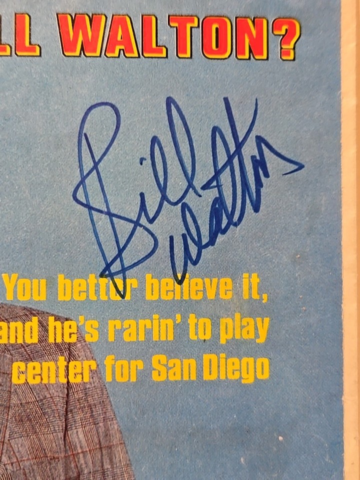 Bill Walton (Basketball) Signed Auto Autograph 1979 Sports Illustrated ...