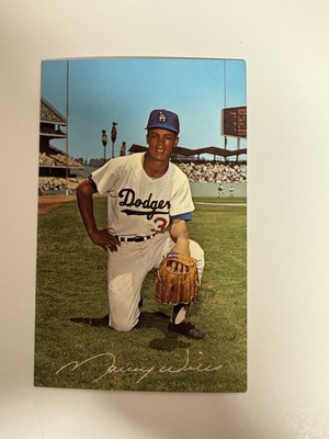 Dodgers Maury Wills postcard | eBay