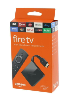 Amazon - Black Fire TV Pendant with 4K Ultra HD + Alexa Voice Remote in ...