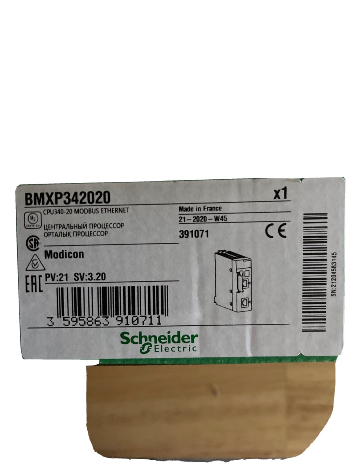 Schneider Electric BMXP342020 Modicon M340 Series Processor Module ...