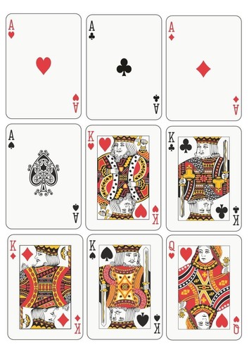 EDIBLE PLAYING CARDS POKER CASINO ICING CAKE CUPCAKE TOPPERS MENS CAKES ...