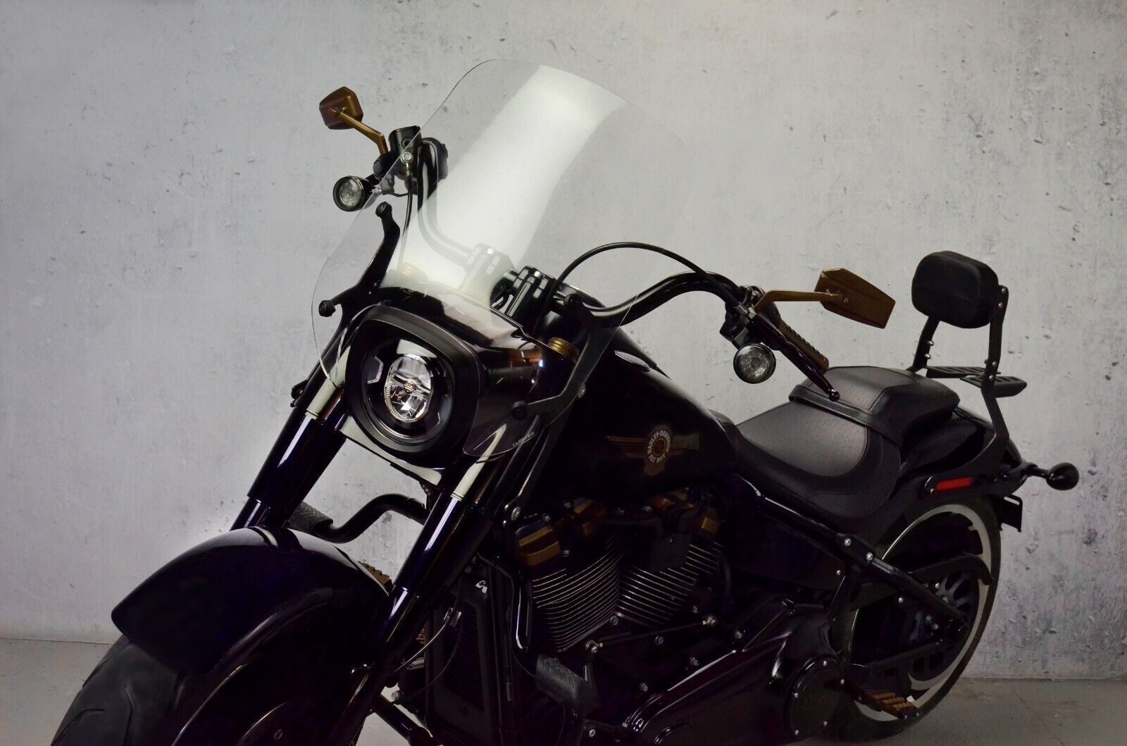 HARLEY DAVIDSON SOFTAIL FAT BOY 114 2018-2025 PARE-BRISE HAUTE ÉCRAN ...