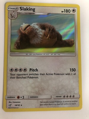 Pokemon Slaking Detective Pikachu 2019 NM Foil 18/18 Box 7 | eBay