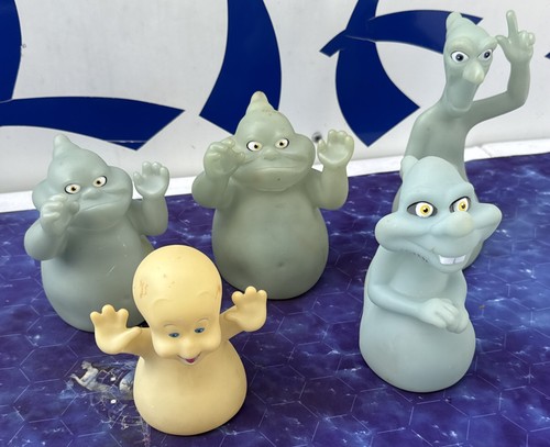 GLOW IN THE DARK CASPER THE FRIENDLY GHOST TOY SET OF 5 PIZZA HUT 1995 ...