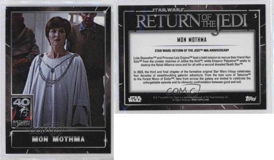 2023 Topps Star Wars ROTJ 40th Anniversary /1103 Mon Mothma #5 4et | eBay