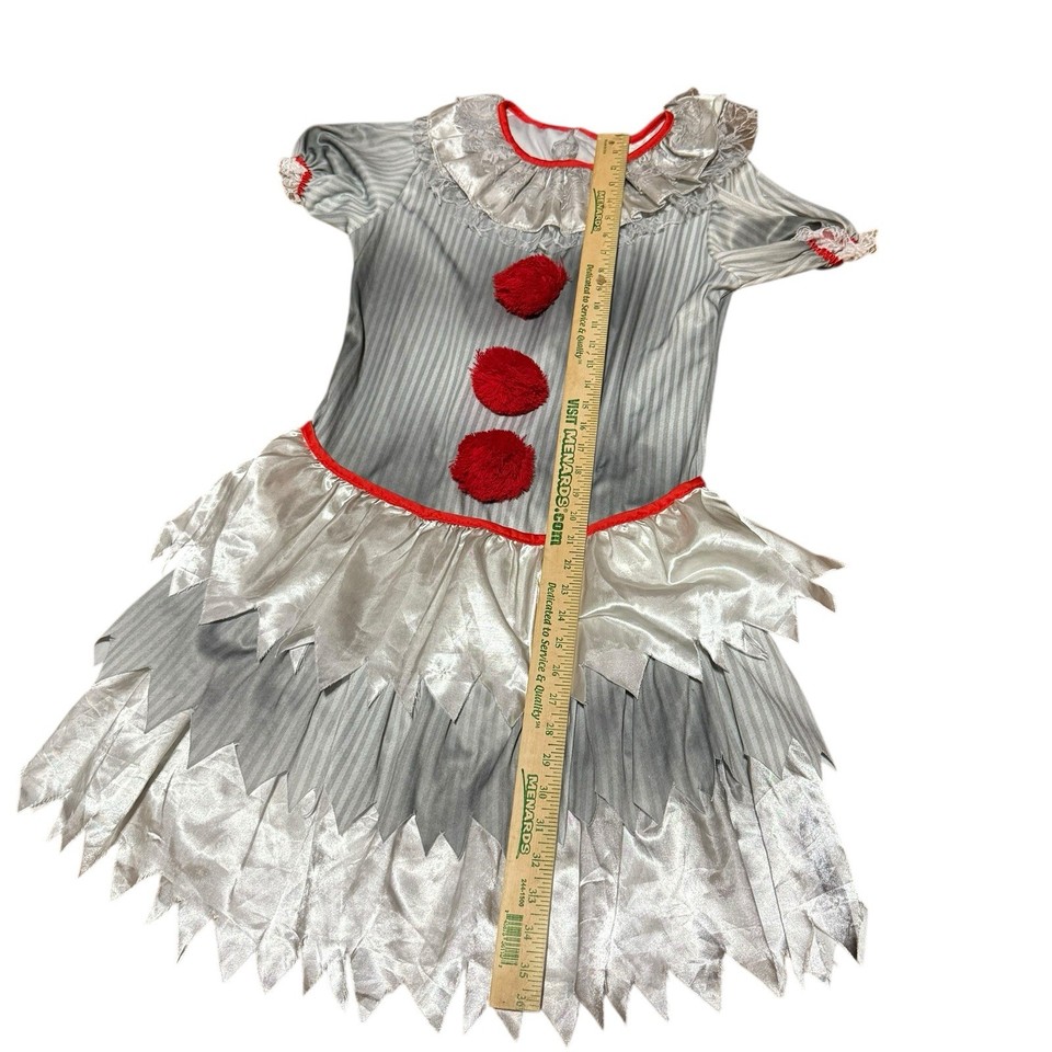 Fun World Carnevil Clown Costume Dress Girls Medium 8-10 Halloween IT ...