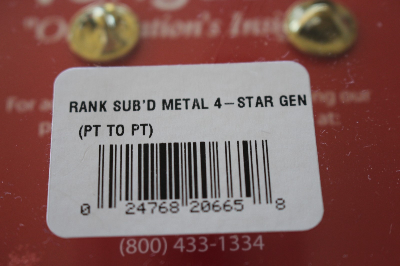 USMC US MARINE CORPS O-10 GENERAL'S SUBDUED BDU MARPAT COLLAR RANK ...