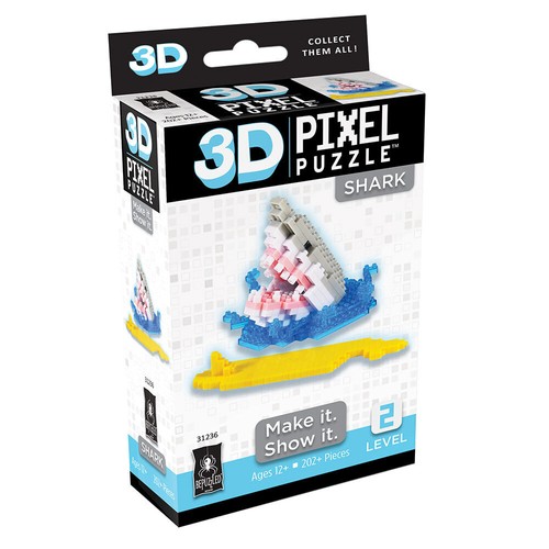 Bepuzzled 202pc+ 3D Pixel Puzzles/Building Blocks/Toy/Game Kids 12y ...