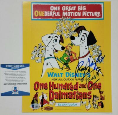 ROD TAYLOR Signed 8x10 Photo #5 Voice of PONGO 101 Dalmations BECKETT ...