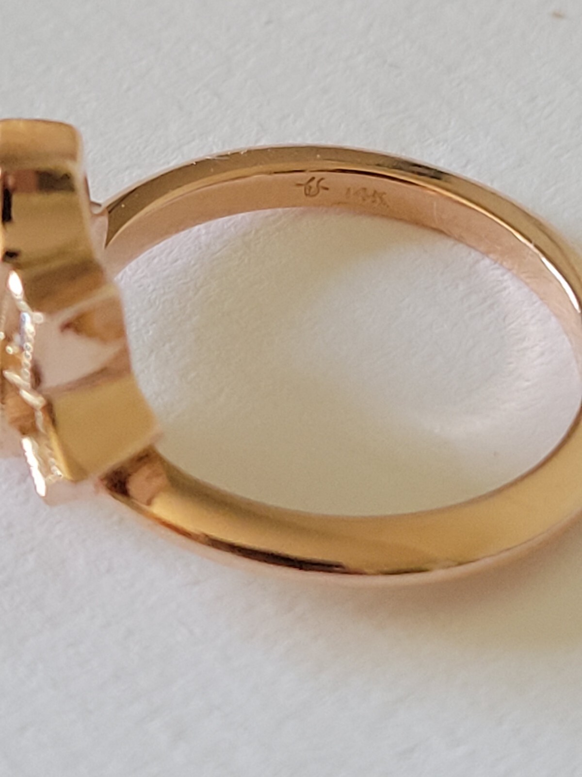 Swank Metalsmithing 14K Rose Gold Black Diamond Purple Diamonds Deco ...