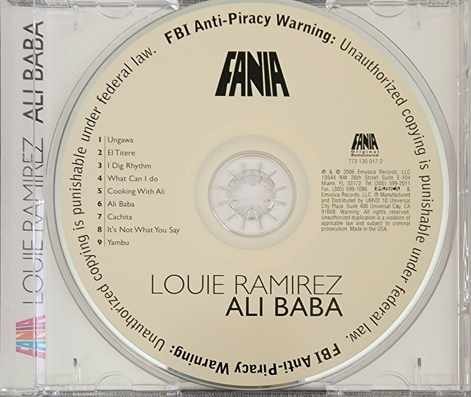 LOUIE RAMIREZ ALI BABA CD FANIA REMASTERED WITH BOOKLET | eBay