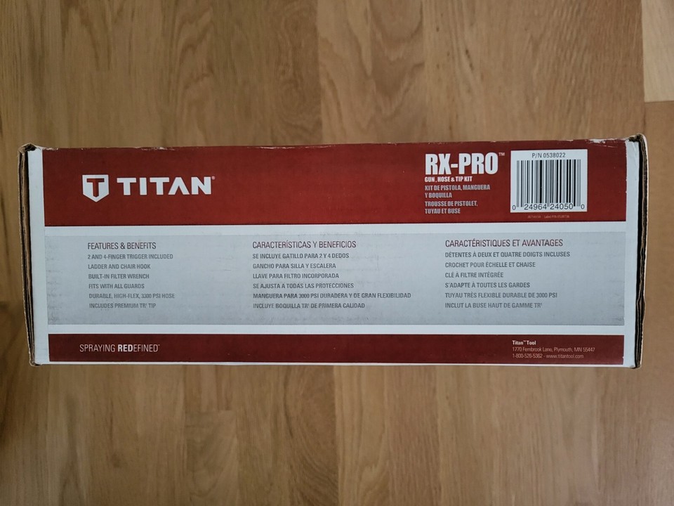 Titan 0538022 RX-Pro Gun, 50' Hose and 517 Tip Kit (BRAND NEW ...