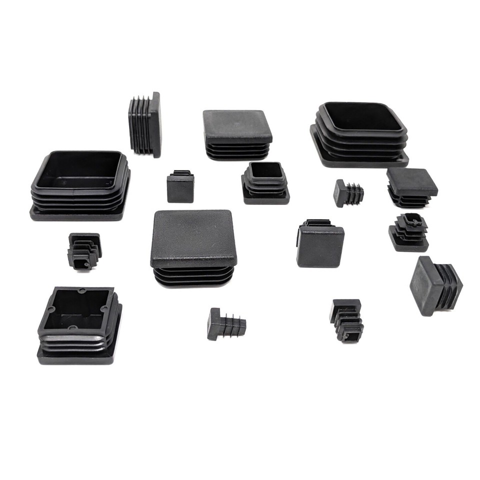 Square Plastic End Caps Tube inserts Bungs Blanking Plugs Furniture ...