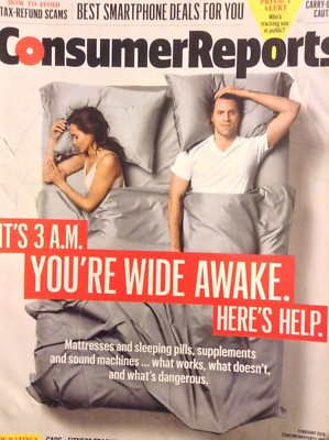 Consumer Reports Magazine Mattresses & Sleep February 2016 040418nonrh ...