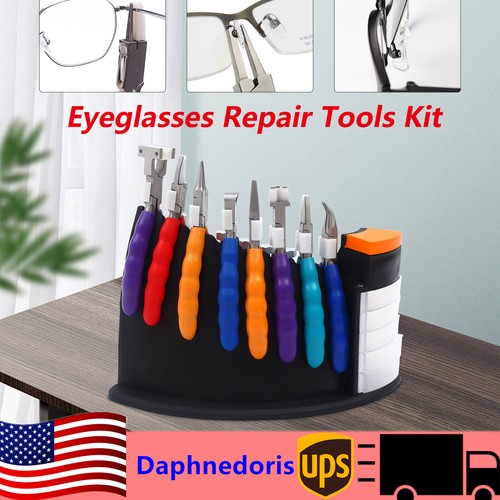 Optician Optical Tools Kit Eyeglasses Repair 6 Pcs Screwdrivers 8Pcs ...