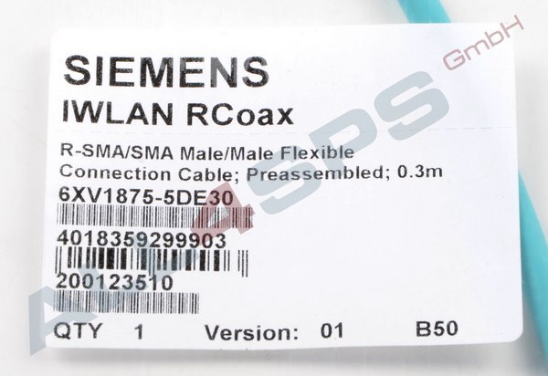 SIEMENS IWLAN RCOAX FLEXIBLE CONNECTION 0.3M, 6XV1875-5DE30 OVP | eBay.de