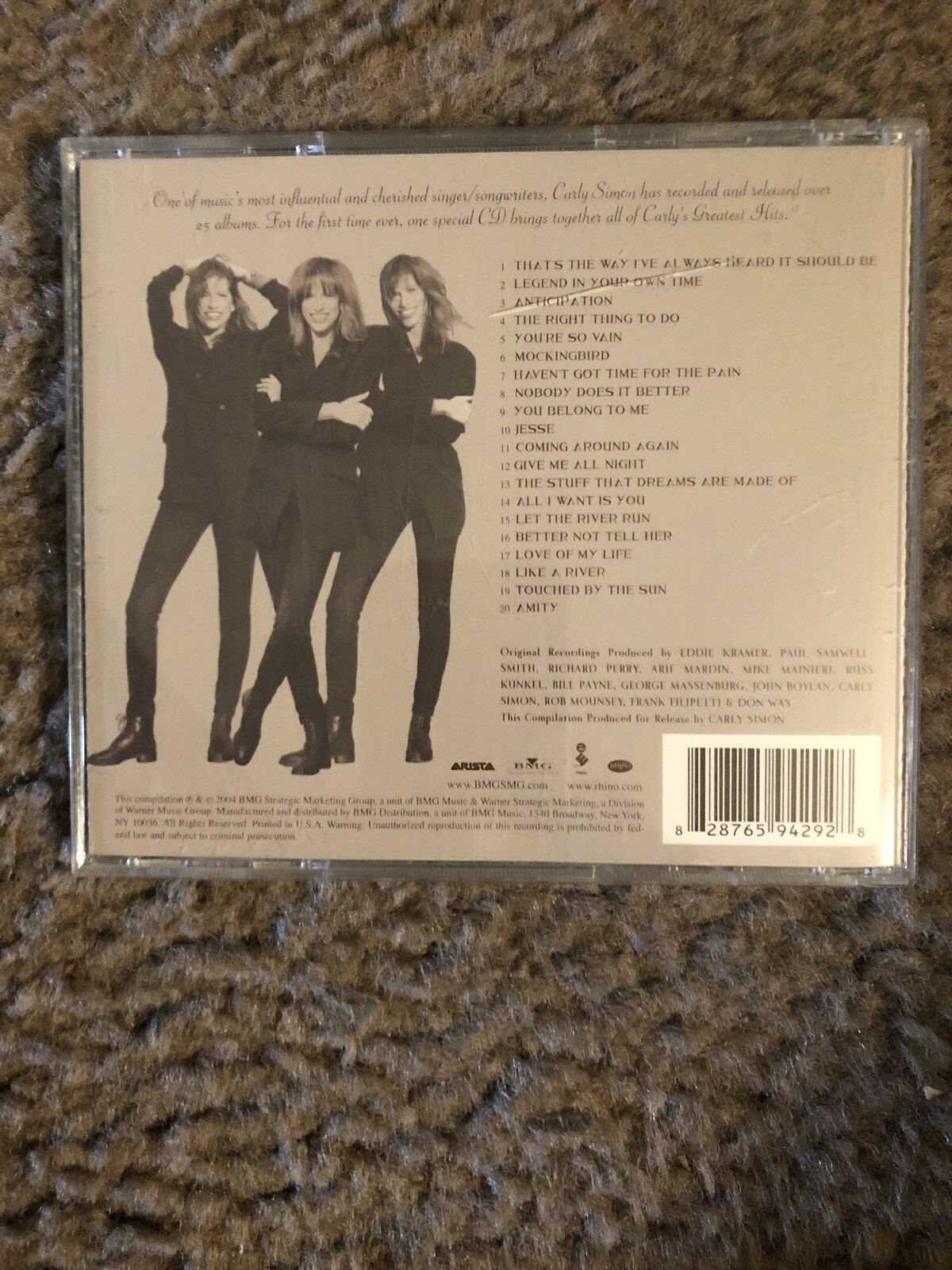 Reflections: Carly Simon's Greatest Hits (CD, May-2004, BMG Heritage ...