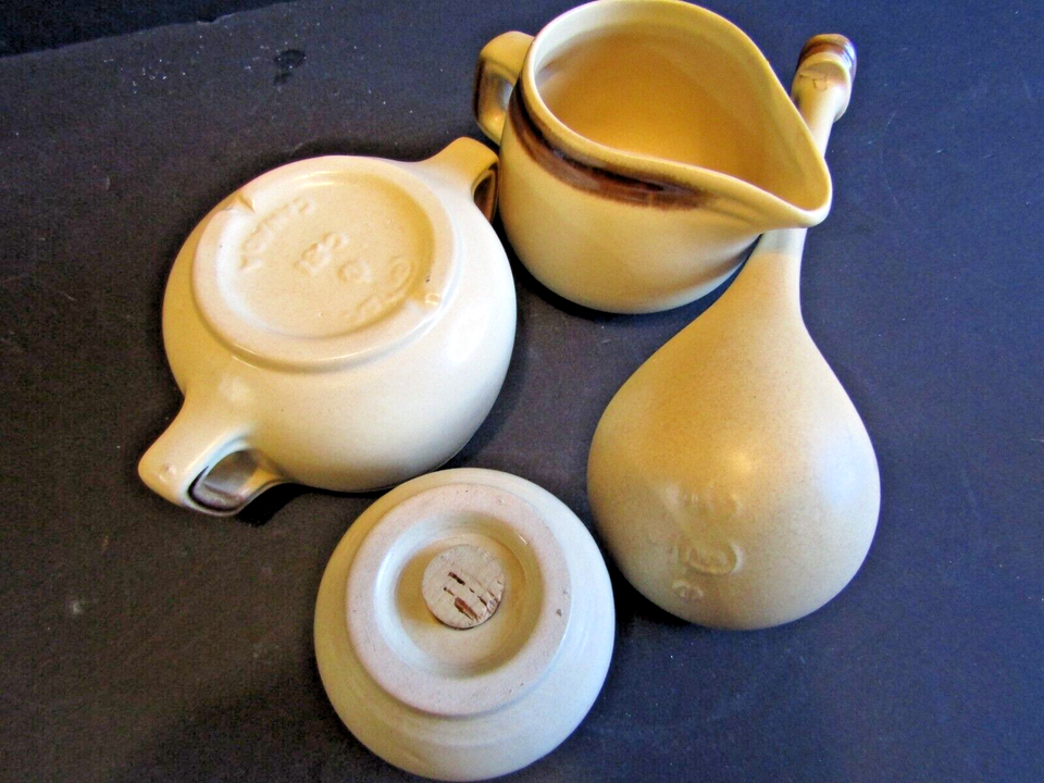 4-PCS.SALT-CREAM-SUGAR-LADLE -"CARTIER"-DESIGNED BY JEAN CARTIER FOR ...