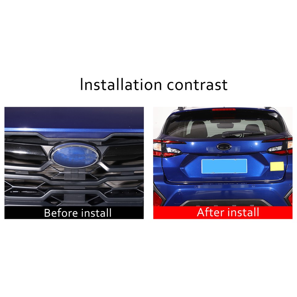 Fit For Subaru Crosstrek 2024+ Black Front Rear Emblem Decals Tint ...