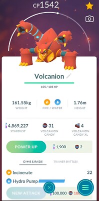 Volcanion | Pokemon Home, personalized OT | Pokemon Home | eBay